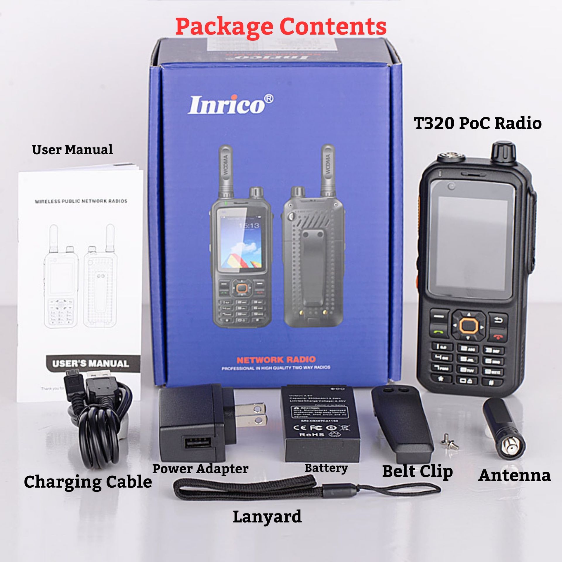 Inrico T320 4G/LTE/Wi-Fi Android PoC Radio