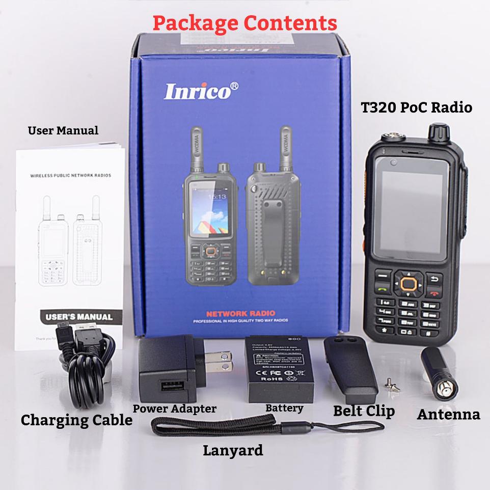 Inrico T320 4G/LTE/Wi-Fi Android PoC Radio