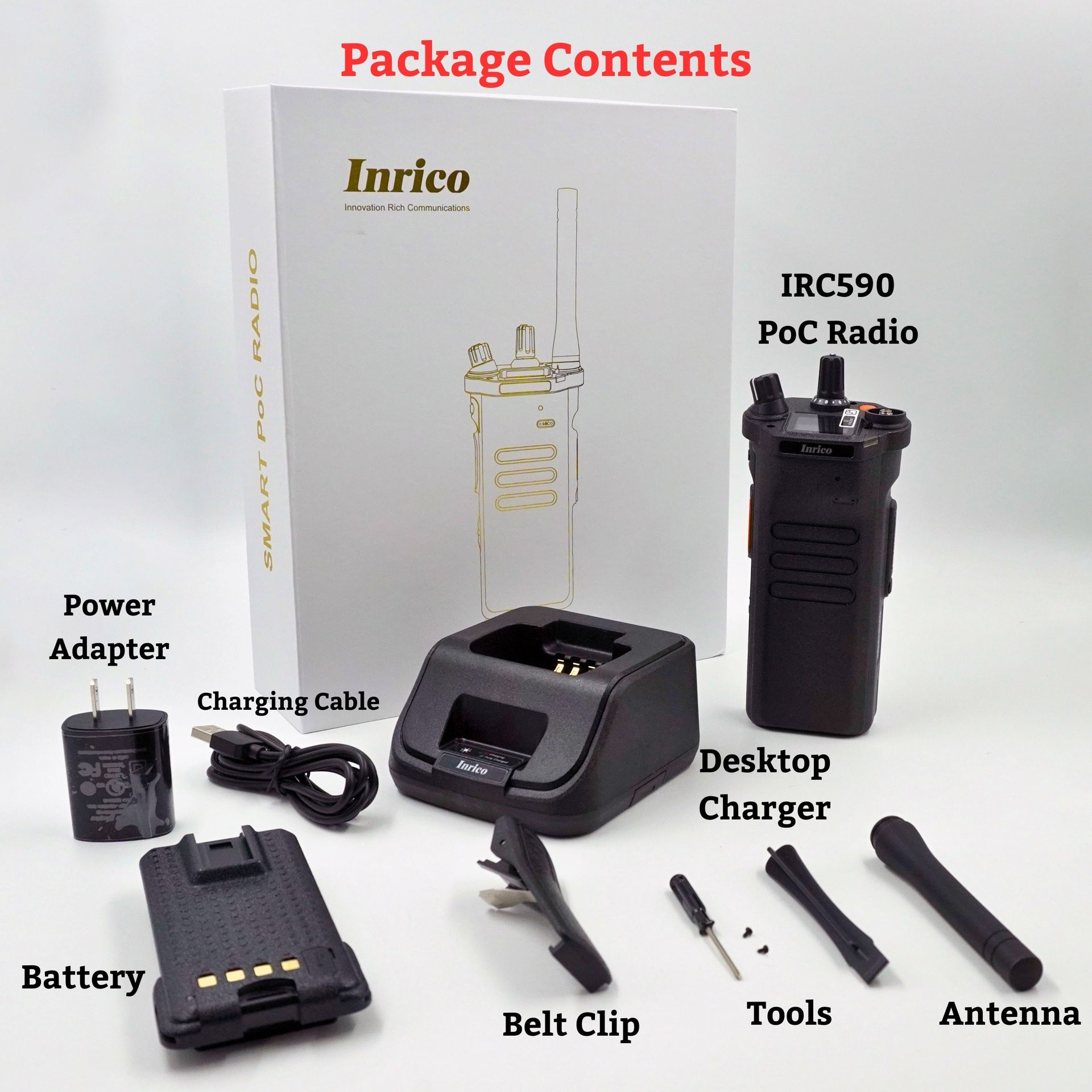 Inrico IRC590 4G/LTE/Wi-Fi Android PoC Radio
