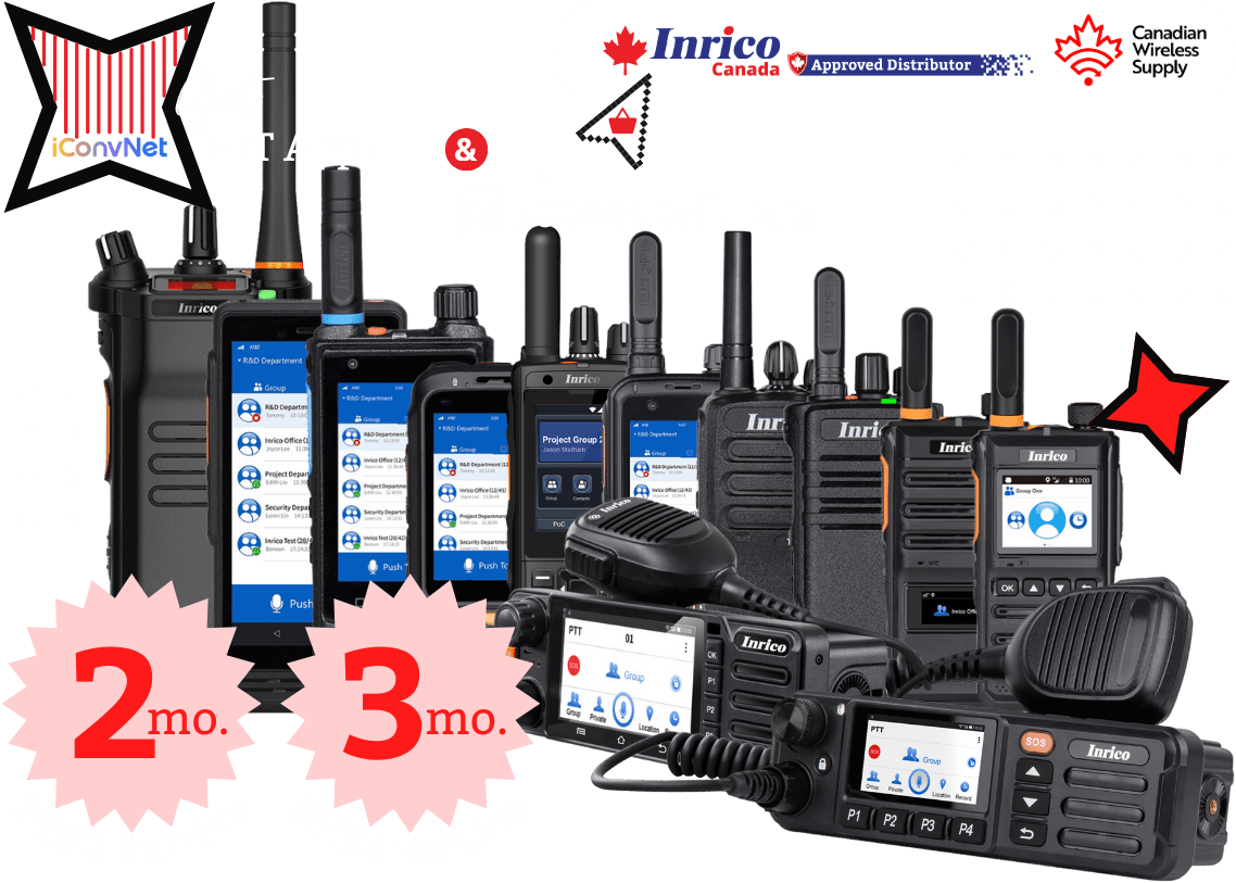 Inrico Push-to-talk over Cellular Radios